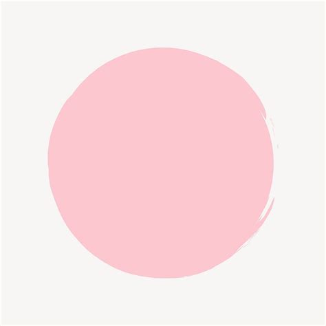 Pink Circle Shape Vector Premium Vector Rawpixel