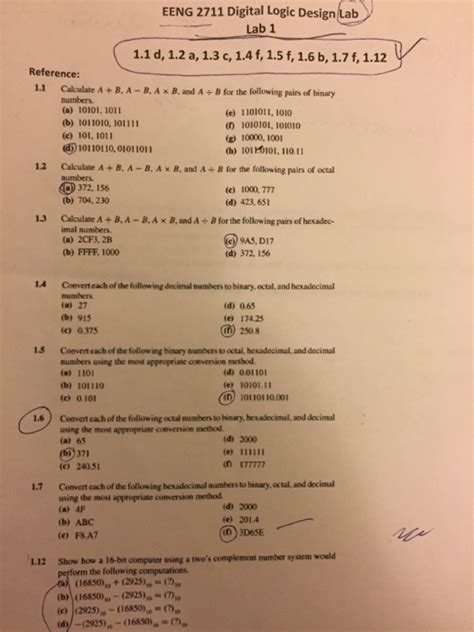 solved eeng 2711 digital logic design lab lab 1 1 1 d 1 2