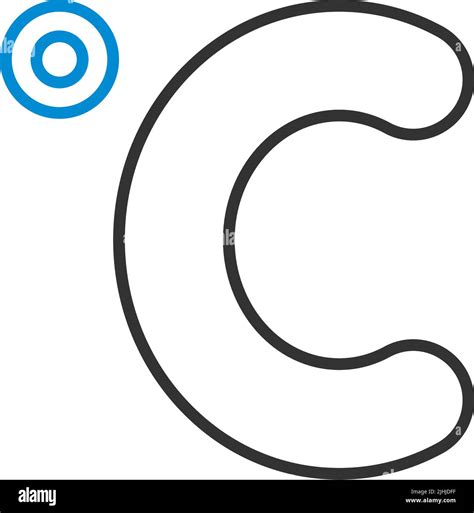 Celsius Degree Icon Editable Bold Outline With Color Fill Design Vector Illustration Stock
