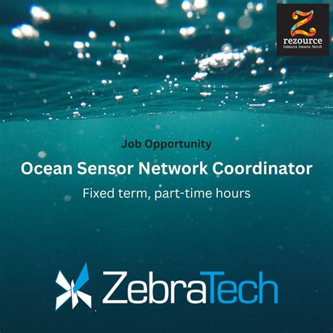 Rezource On Linkedin Ocean Sensor Network Coordinator Part Time 14 Hours Per Week Fixed Term