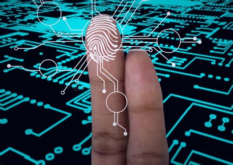 Human Finger Scanning Over Biometric Scanner Against Microprocessor