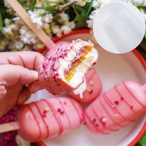 Силиконова форма за сладолед с 4 клетки Лятна форма за сладолед Ice Pop Maker Фризер за плодов