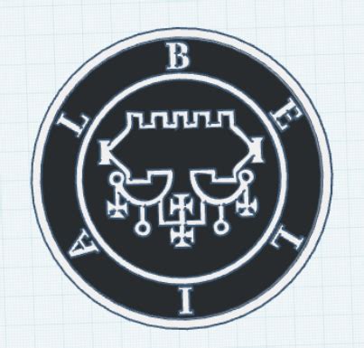 🥷 Sigil Of Belial・ Stl File For 3d Printing・cults