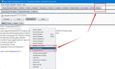 渗透神器合体：在burpsuite中集成sqlmap 打代码的怪兽 codemonster