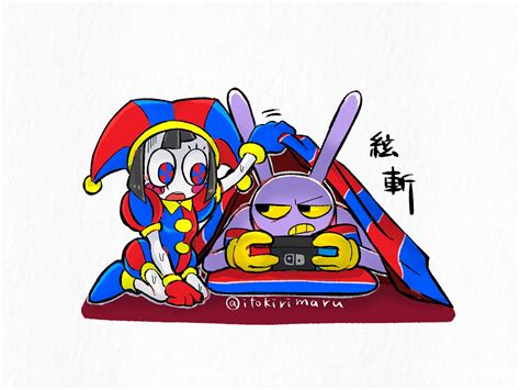 Pomni And Jax The Amazing Digital Circus Drawn By Itokirimaru Danbooru