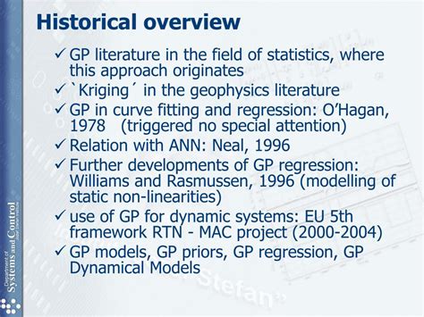 Ppt Dynamic Systems Identification With Gaussian Process Models Powerpoint Presentation Id