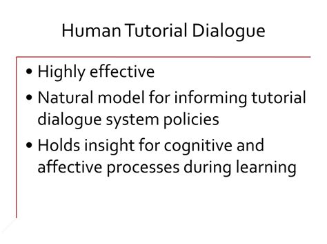 Ppt Uncovering Tutorial Dialogue Structure With Hidden Markov