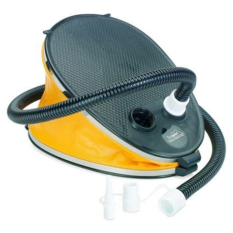 Texsport 디럭스 하이 볼륨 벨로우즈 풋 에어 펌프 티몬