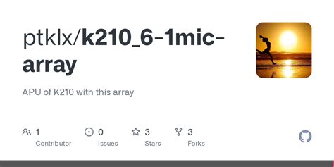Github Ptklx K210 6 1mic Array Apu Of K210 With This Array