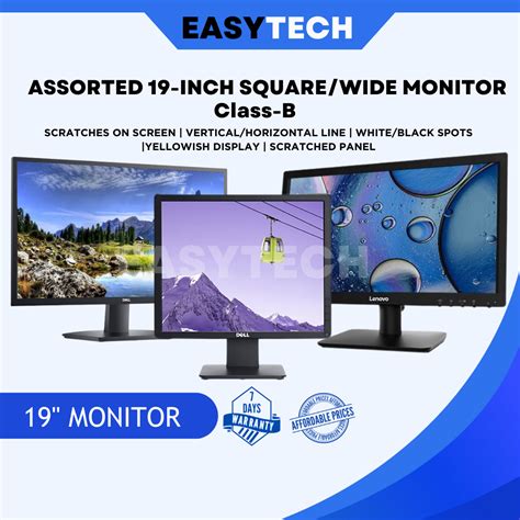 Easytech No Stand Assorted 19 Inch Class B Wide Lcd Monitor For