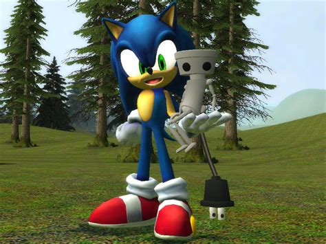 Sonic And Chibi Robo By Supersmashbrosgmod On Deviantart