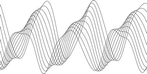 Abstract Wave Pattern Design For Modern Backgrounds And Visual Art Projects Stock Illustration