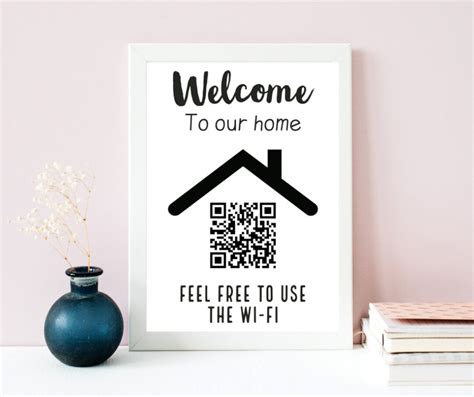 Custom Wi Fi QR Code Print Wi Fi QR Instant Wifi Connection Etsy