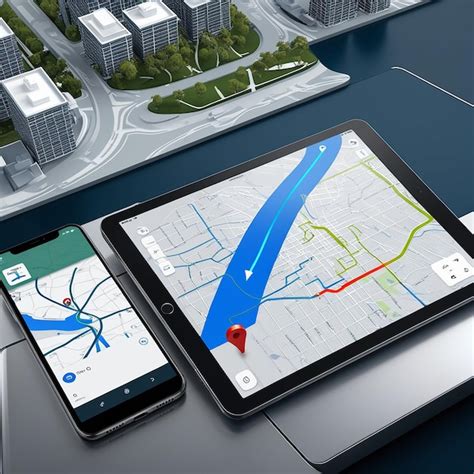 Gps System Cartography Display Location On The City Map In The