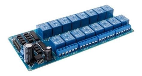 Módulo De 16 Relés 16 Canales 5v Para Arduino Unopicavr Cuotas Sin