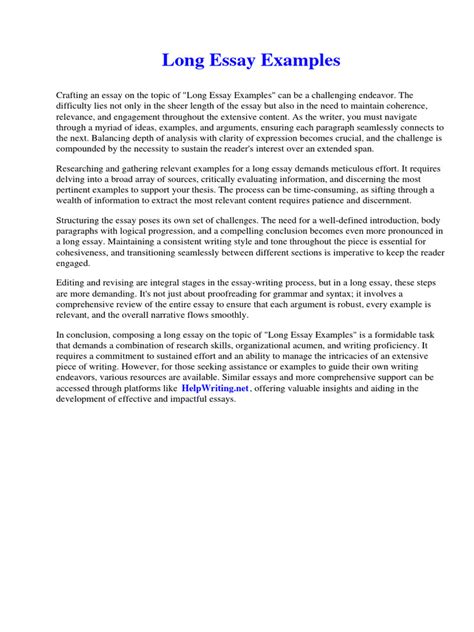 Long Essay Examples Pdf Essays Rationing