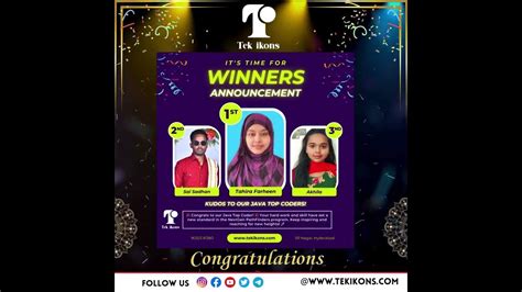 Congratulations To The Java Top Coders Of The Nextgen Pathfinders