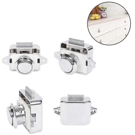 Push Button Latch Push Door Lock Latch Kit 5 Pcs Keyless For Wardrobe Fruugo AU