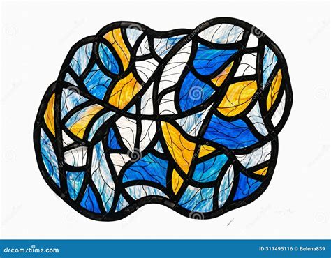 A Vivid Artwork Resembling Neural Pathways With Intertwining Blue And Yellow Hues Creating A
