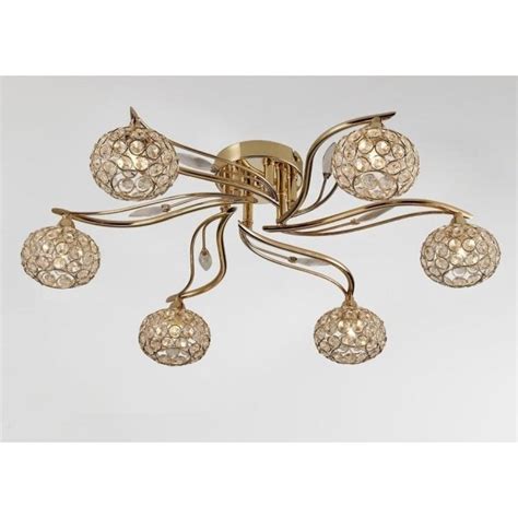 Gold Flush Ceiling Lights
