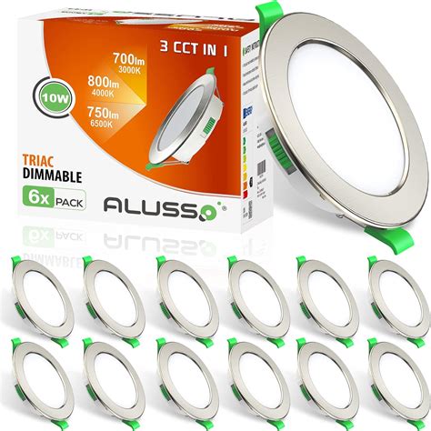 Alusso Led Einbaustrahler 230v 10w 800lm Deckenspots Dimmbar Ultra