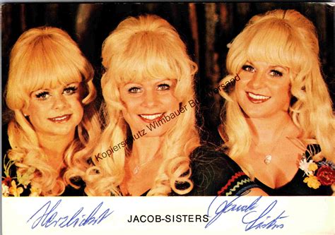 Original Autogramm Jacob Sisters Autograph Signiert Signed Signee Von Jacob Sisters