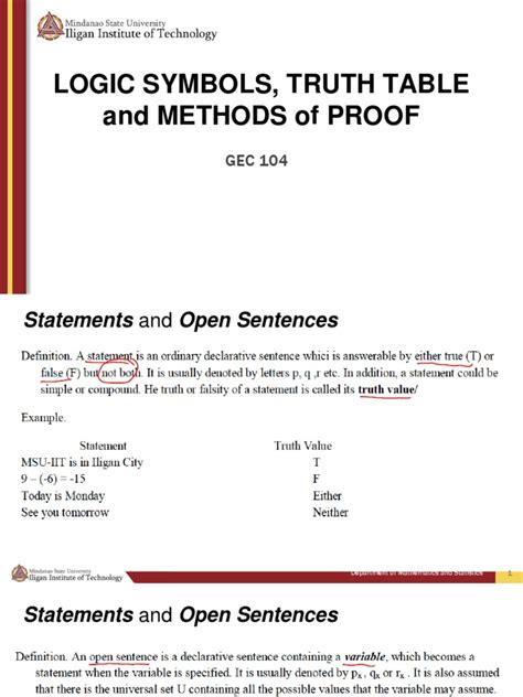 Logic And Methods Of Proof Pdf Logic Mathematics
