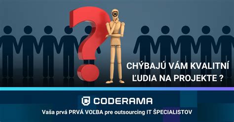 Coderama On Linkedin 😮 Chýbajú Vám Kvalitní A Overení ľudia Na Vašom