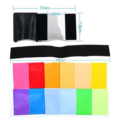 12 Stks Universal Speedlite Color Filter Kit Voor Grandado
