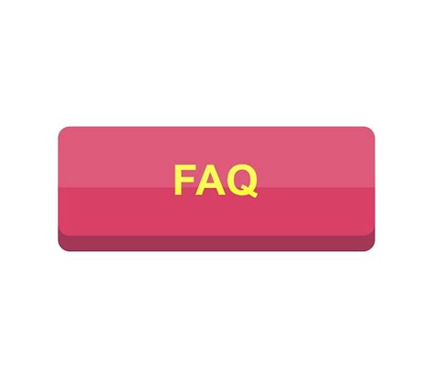 Premium Vector Faq Button