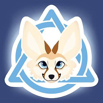 Fennec Fox Therian Symbol Sticker For Sale By Fl0ating Bubbles