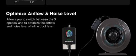 Vivosun Variable Speed Controller Cordless Vent Blower Speed Adjuster For Inline