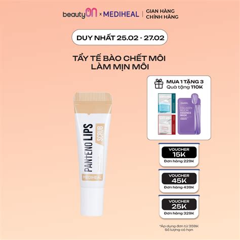 [deal 99k] Tẩy Tế Bào Chết Môi Lips Scrub 10ml 3 Mask Dưỡng Da Mediheal Shopee Việt Nam