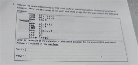 Assume The Same Initial Values For Var1 ﻿and Var2 ﻿as