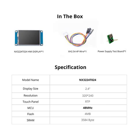 Nx3224t024 Nextion 24” Basic Series Hmi Touch Display Indias