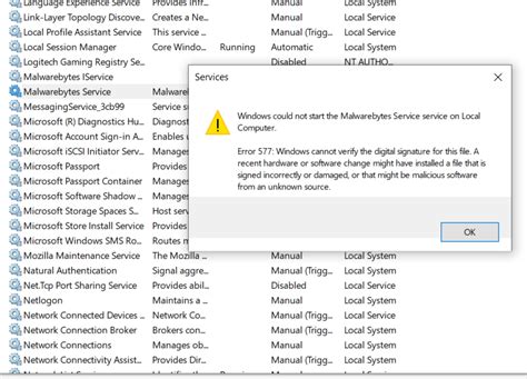 Unable To Connect The Service Malwarebytes For Windows Support Forum Malwarebytes Forums