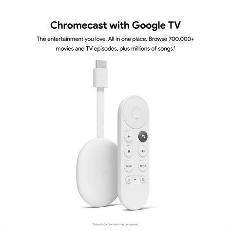 Chromecast with Google TV - Streaming Entertainment in 4K HDR - Walmart.com