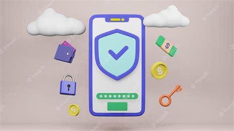 Premium Photo 3d Cyber Security Account Password Authentication