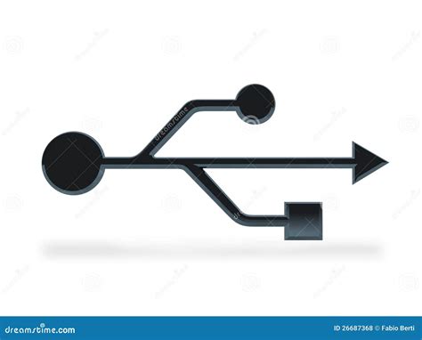 Usb符号3d例证 库存例证 插画 包括有 信息 概念 抽象 连接数 设备 闪光 暗箭伤人者 26687368