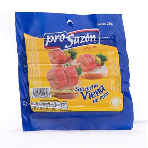 Salchicha Viena Prosazon 200 Gr 2963 Comercial Treviño