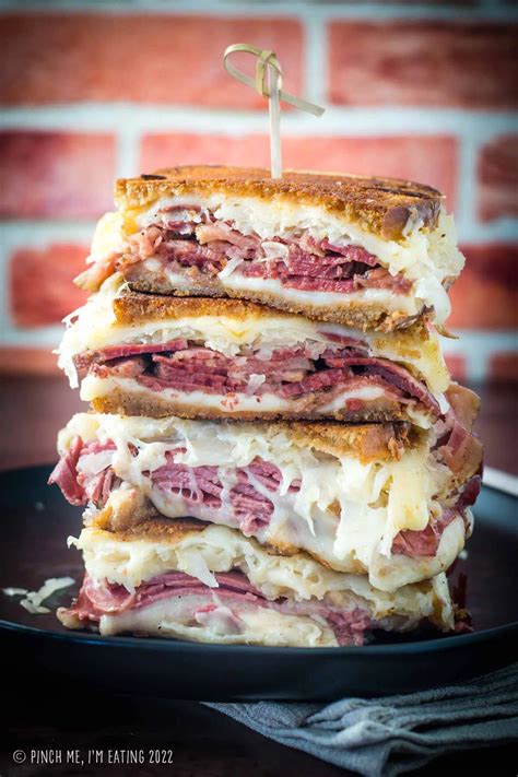 Traditional Corned Beef Reuben Sandwich On Rye Pinch Me Im Eating