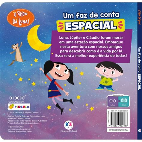 Livro Cartonado O Show Da Luna Um Faz De Conta Espacial Ciranda