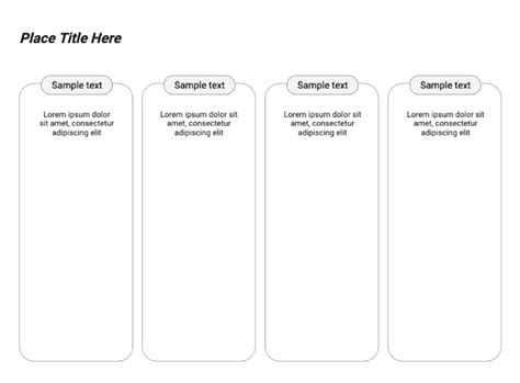 Blank Panels Layout 4x1 3 Biorender Science Templates