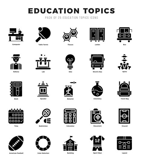 Premium Vector Set Of Education Topics Icons Simple Line Art Style