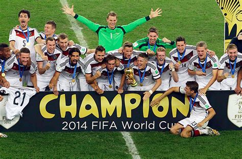 Photo Gallery Germany Lift World Cup Trophy For Fourth Time