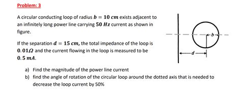 solved problem 3a circular conducting loop of radius b 10cm
