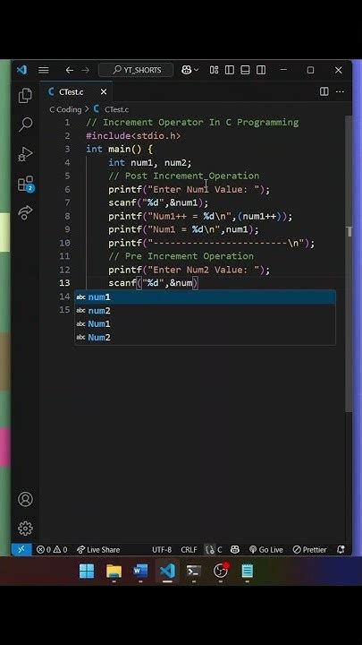 Increment Operator In C Programming Cprogramming Programming Coding