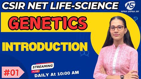 Genetics Introduction CSIR NET LIFESCIENCE Apnasapnajrf YouTube