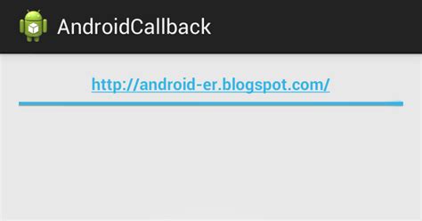 Android Er Implement Callback Function With Interface