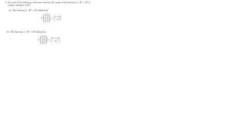 solved 2 for each of the following determine whether the